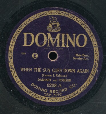 78tk-hillbllly-DOMINO 0208-Dalhart & Robison-(When the sun goes down ...