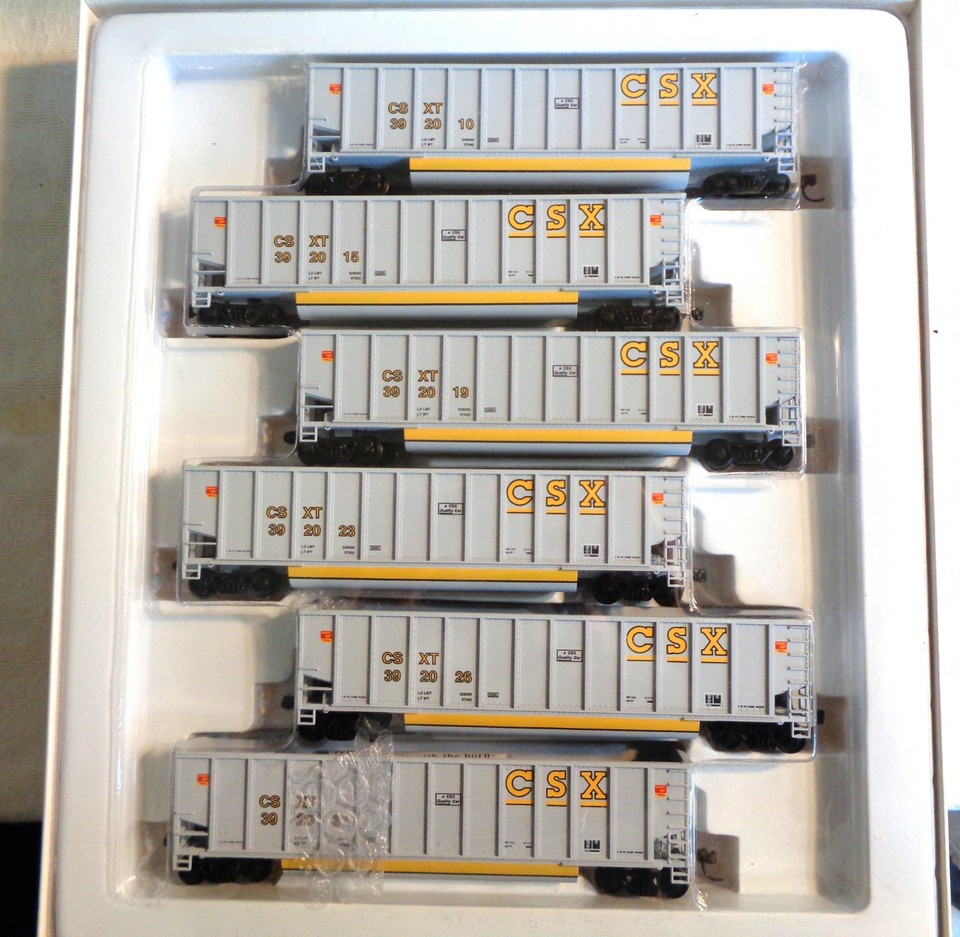HO Walthers 932-5318 CSX Bethgons 6 pack Gray Scheme | eBay