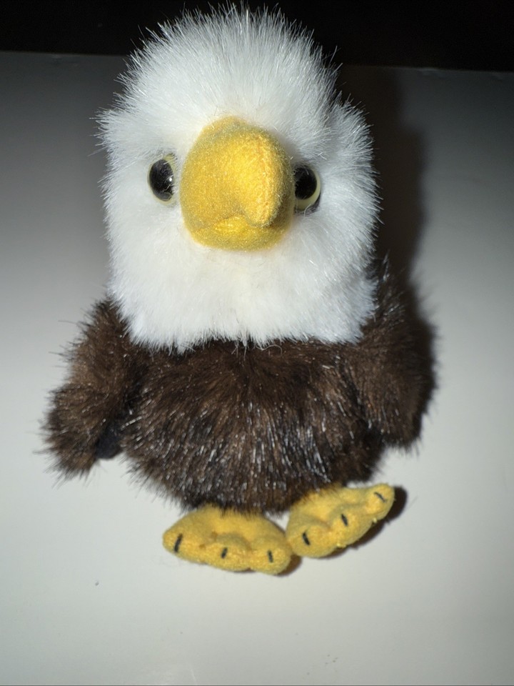Stuffed Animal House Bald Eagle 5” Mini Plush Toy Maplefoot Babies ...