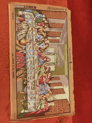 The Last Supper after Da Vinci Needlepoint Tapestry Printed Canvas ...