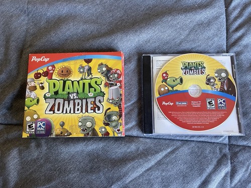 Plants vs Zombies Video Game Win/Mac/CD-Rom Software PC Game Complete ...