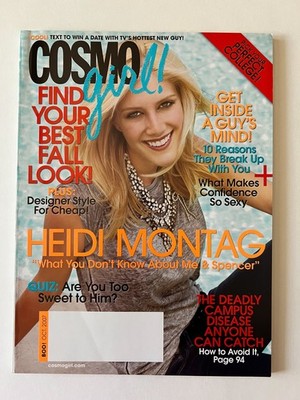 HEIDI MONTAG * SPENCER PRATT October 2007 COSMO GIRL! MAGAZINE Beauty ...