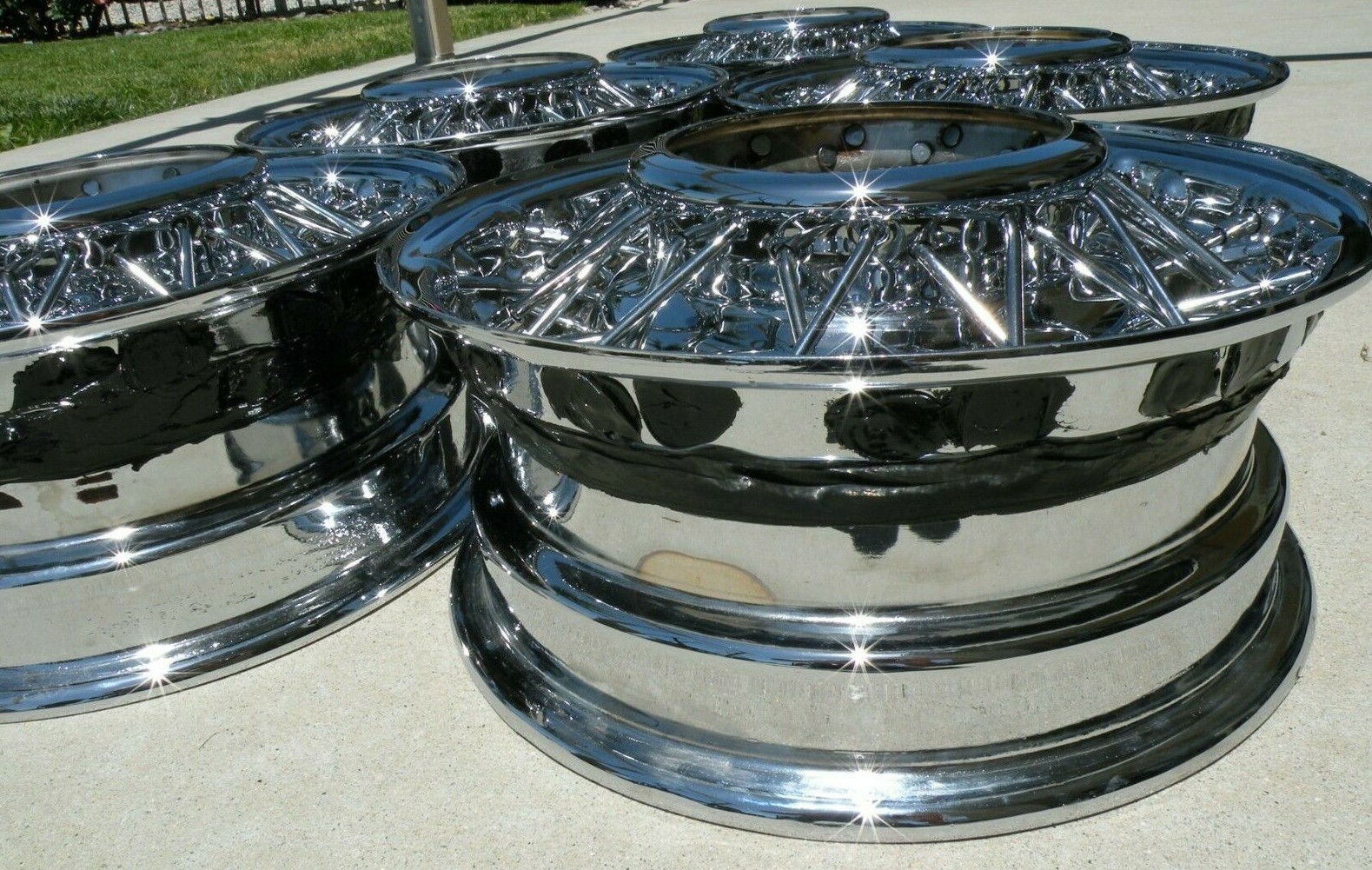 X 5 KELSEY HAYES WIRE WHEEL RIM 14 INCH 5.5 14X5.5 THUNDERBIRD OEM 1955 ...