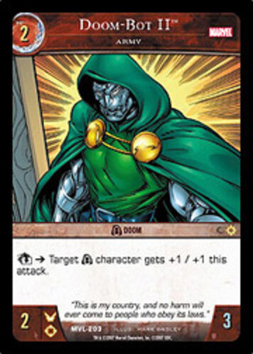 VS System: Doom-Bot II, Army [Played] Marvel Legends TCG CCG Classic ...
