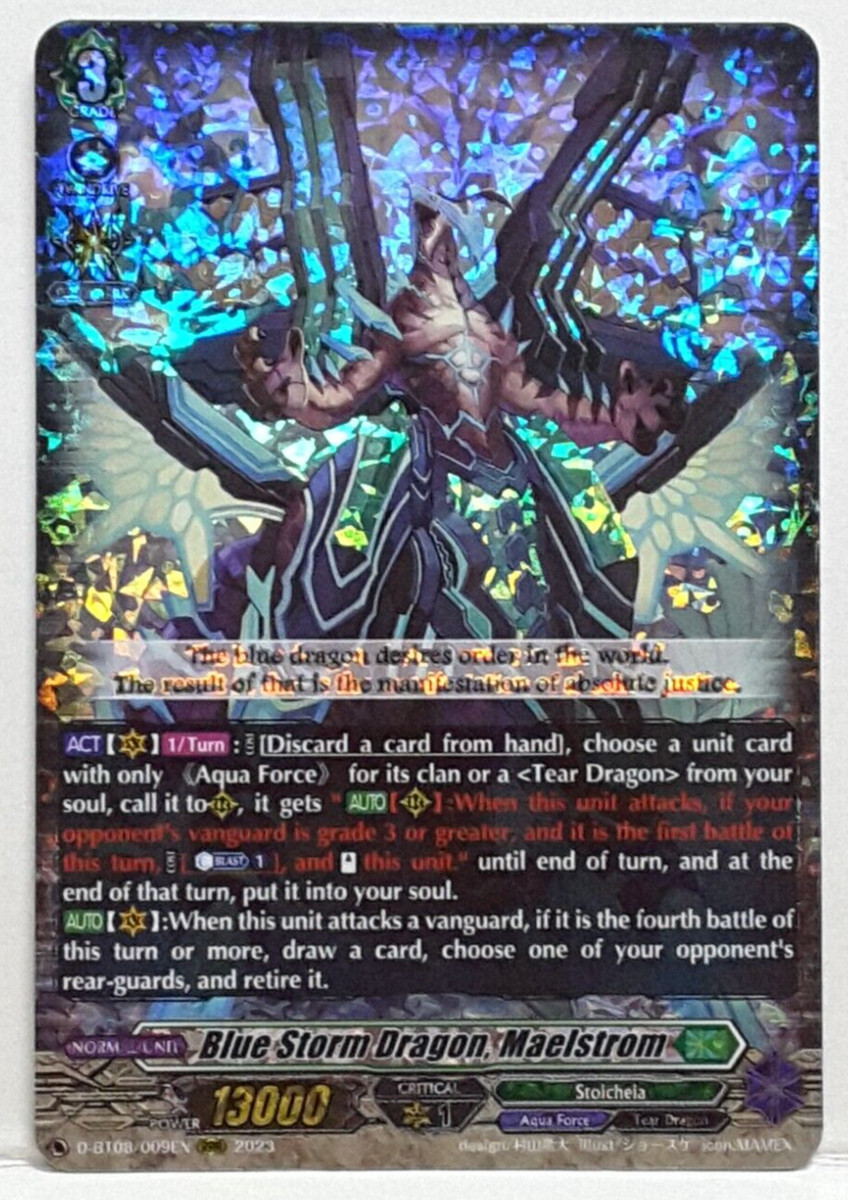 Cardfight Vanguard Blue Storm Dragon Maelstrom