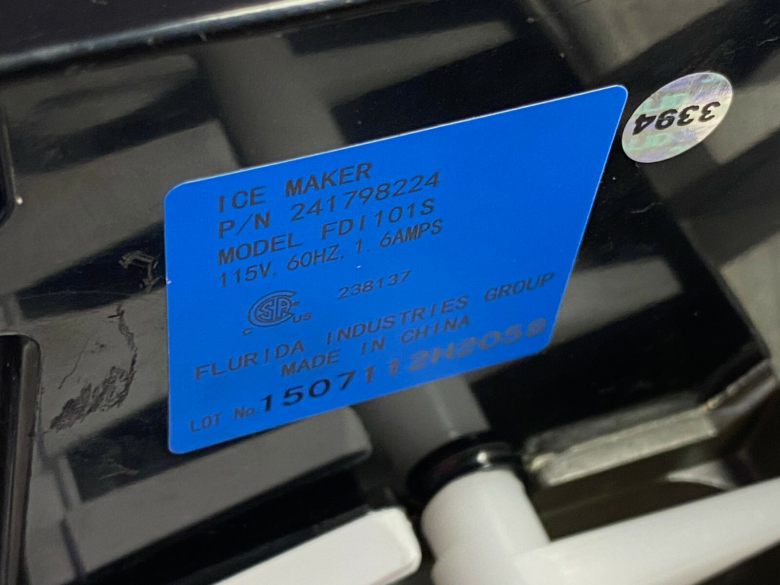 GENUINE OEM Frigidaire Refrigerator Ice Maker 241798224 | eBay