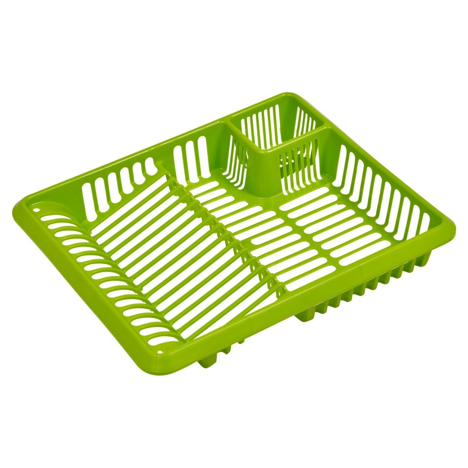 Large Plastic Dish Drainer Cutlery Rack Kitchen Sink Utensil Draining ...