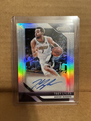 2018-19 Panini Prizm Trey Lyles Silver Prizm Refractor Auto Autograph ...