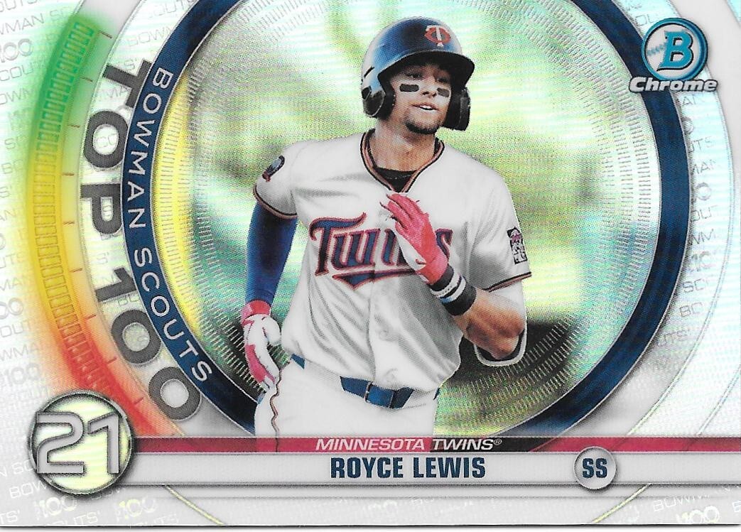 2020 Bowman ROYCE LEWIS Bowman Scouts' Top 100 - MINNESOTA TWINS - #BTP ...