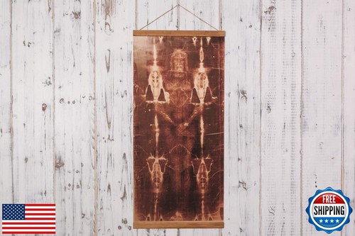The Shroud of Turin Holy linen of Jesus Christ Son of God Wood Framed ...