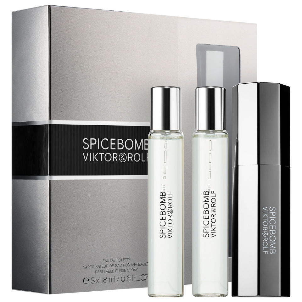 Viktor & Rolf SPICEBOMB Twist & Spray Atomizer + Refills 3X0.18 oz EDT ...
