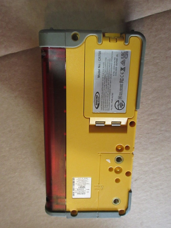 Spectra Precision CR700 Combination Laser Receiver, no clamp, no ...