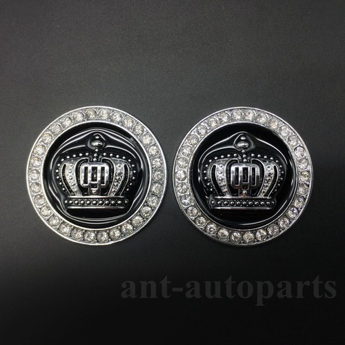 2pcs Metal Royal Crown Luxury VIP Auto Car Emblem Badges Decals ...