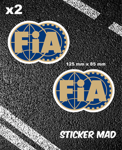 FIA Stickers Vinyl F1 Motorsport / Ferrari / Mclaren/ Williams / Lotus ...