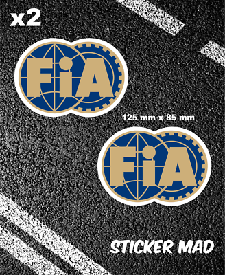 FIA Stickers Vinyl F1 Motorsport / Ferrari / Mclaren/ Williams / Lotus ...