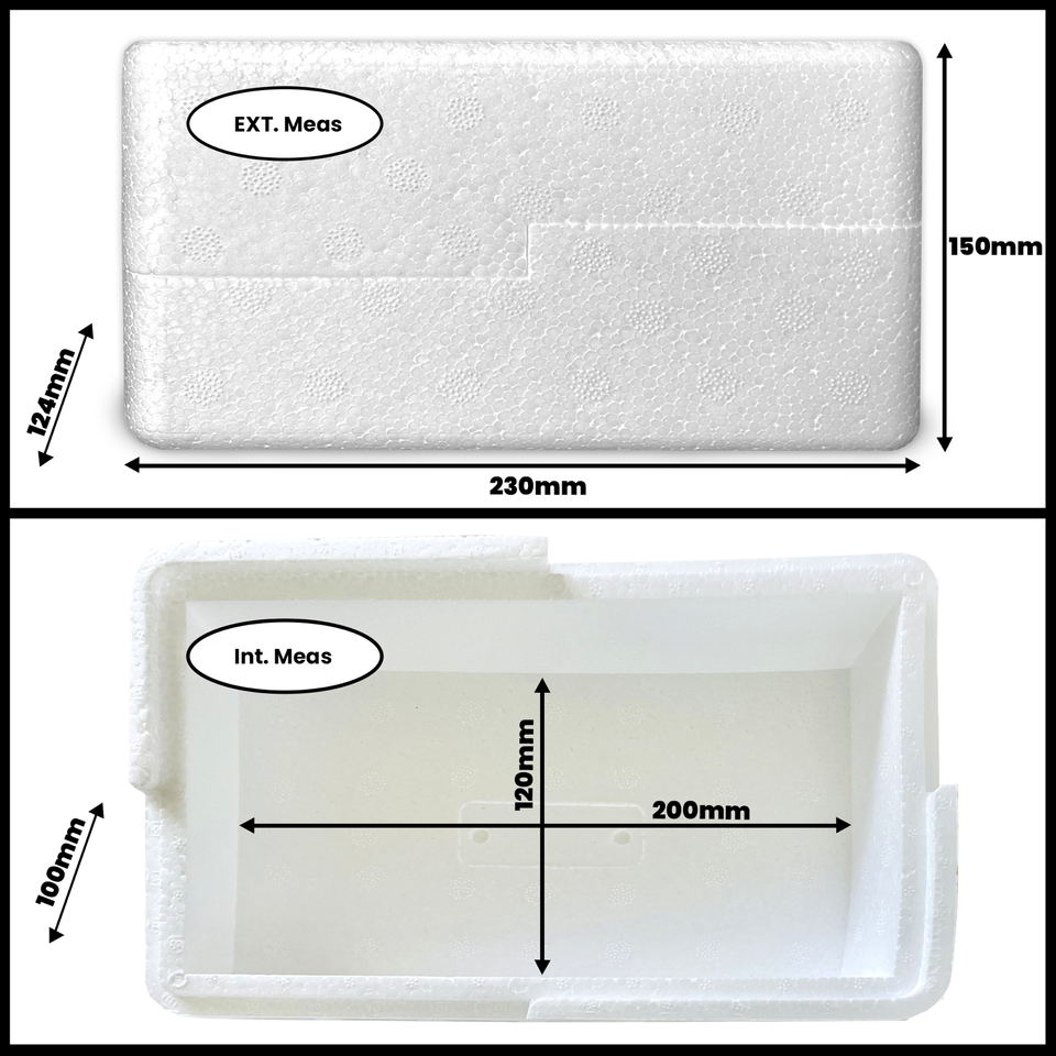POLYSTYRENE COOL THERMAL BOXES FOAM FISH REPTILES PERISHABLE MEDICAL ...