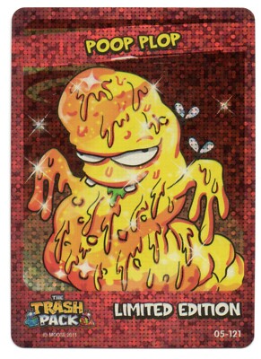 POOP PLOP LIMITED 05-121 CROMO THE TRASH PACK 2 TOILET SPLASH 2011 ...