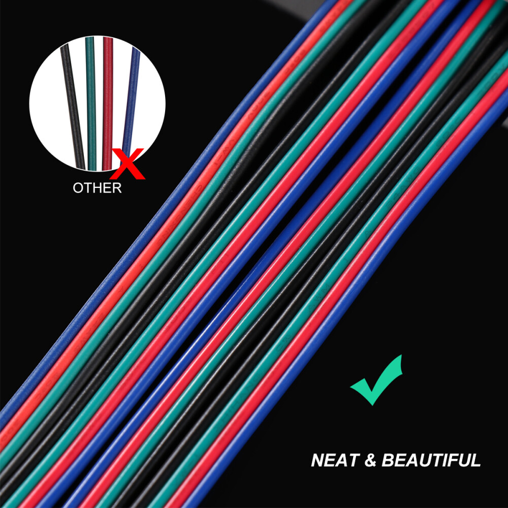 UEETEK 4 Pcs 1M Stepper Motor Cables Lead Wire HX2.54 4 Pin to 6 Pin 3D ...