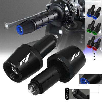For YAMAHA YZF-R1 YZF-R1M Handle Bar Handlebar Grips Cap End handle ...