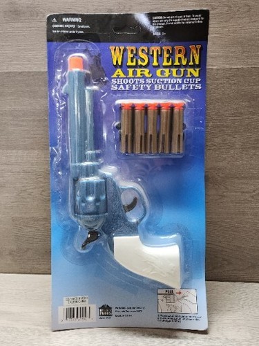 Western Air Pistol Plastic Gun Set Suction Bullets Adventure Replica ...