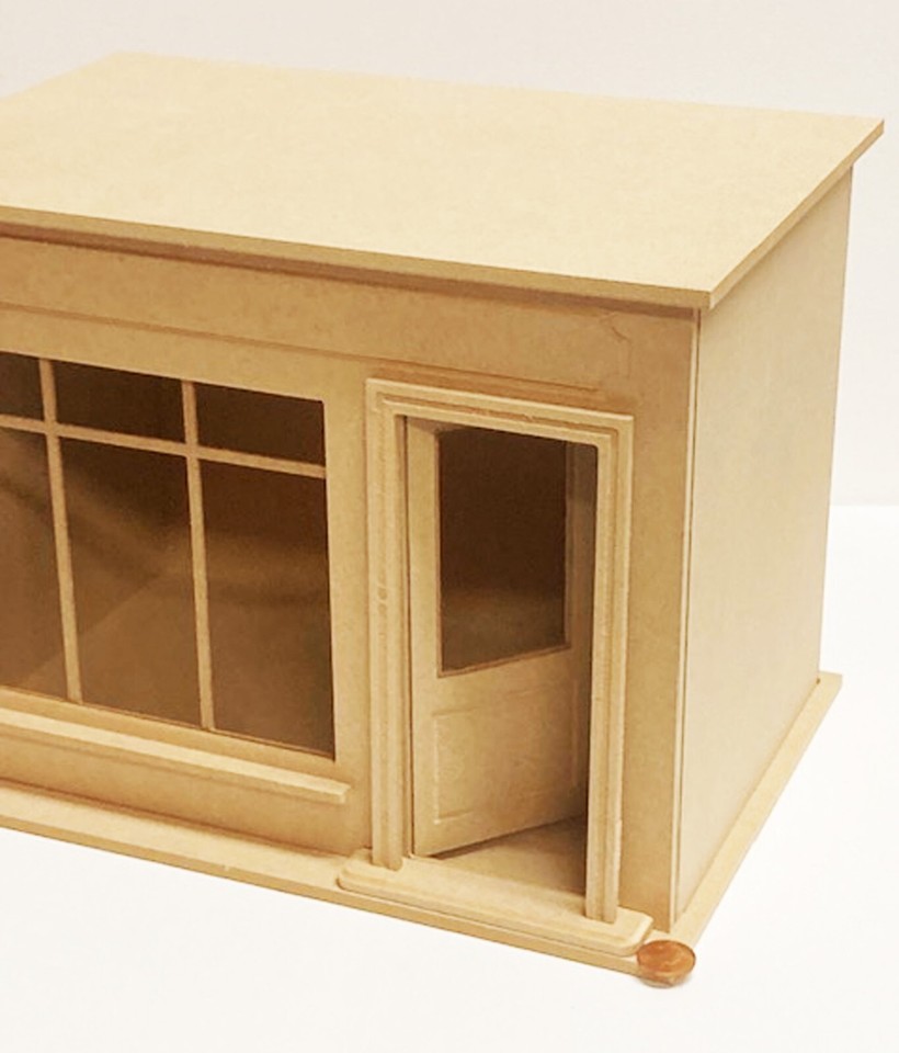Dolls House Wooden Shop Box Room Box Flat Packed Tumdee 1:12 Scale ...
