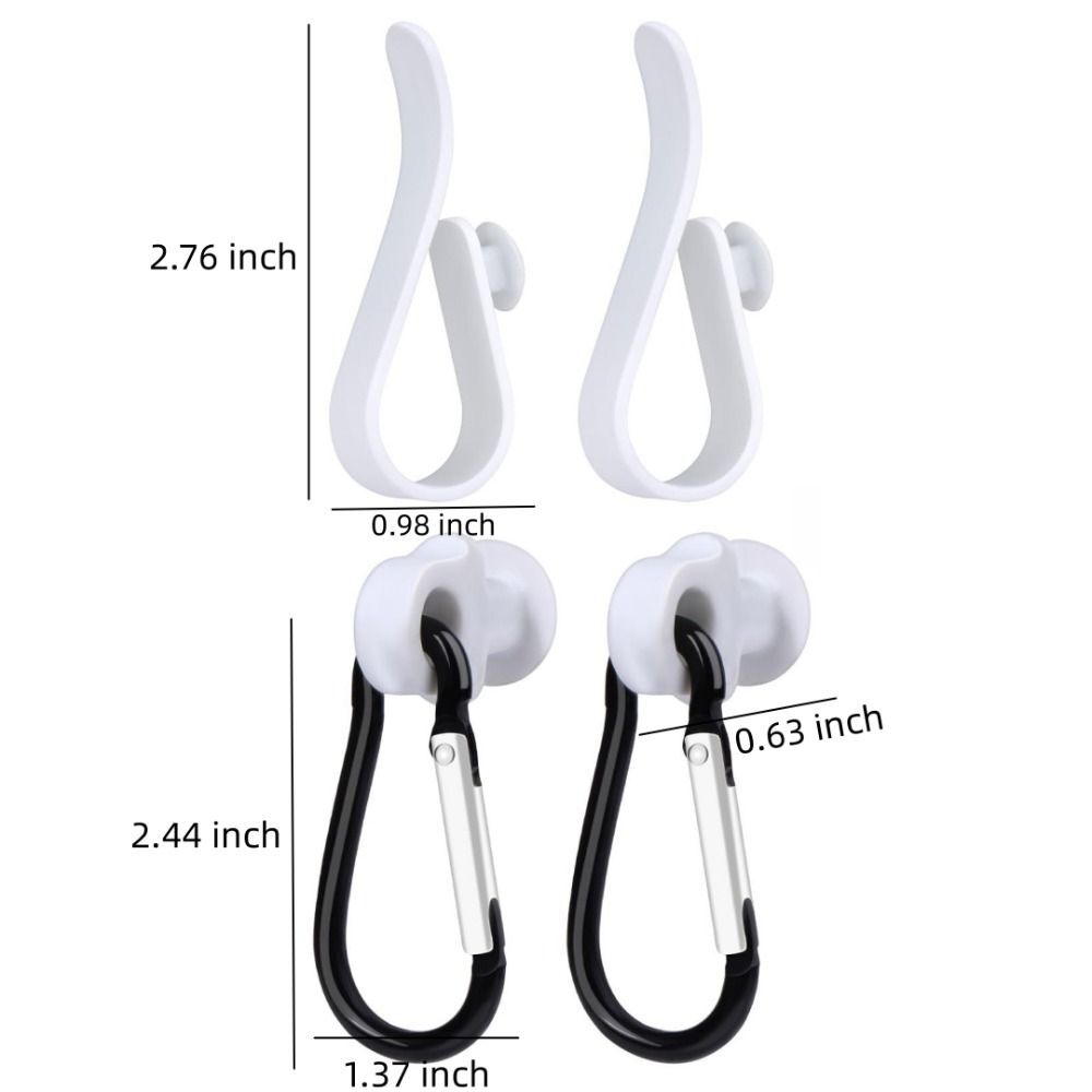 9pcs Universal Key Holder White Insert Charm Hooks Travel Beach Gadgets ...