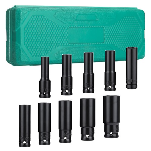 1/2" Deep Impact Socket Set Drive Long Reach Thin Wall 10 Metric ...