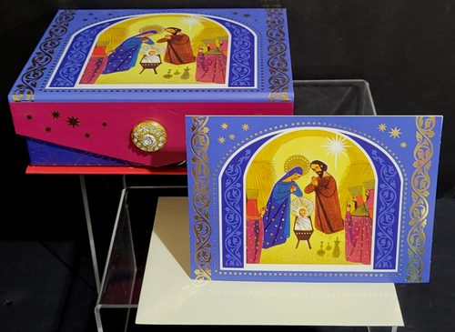 16 Hallmark Nativity Retro Mid Mod Look Christmas Cards Holiday in ...