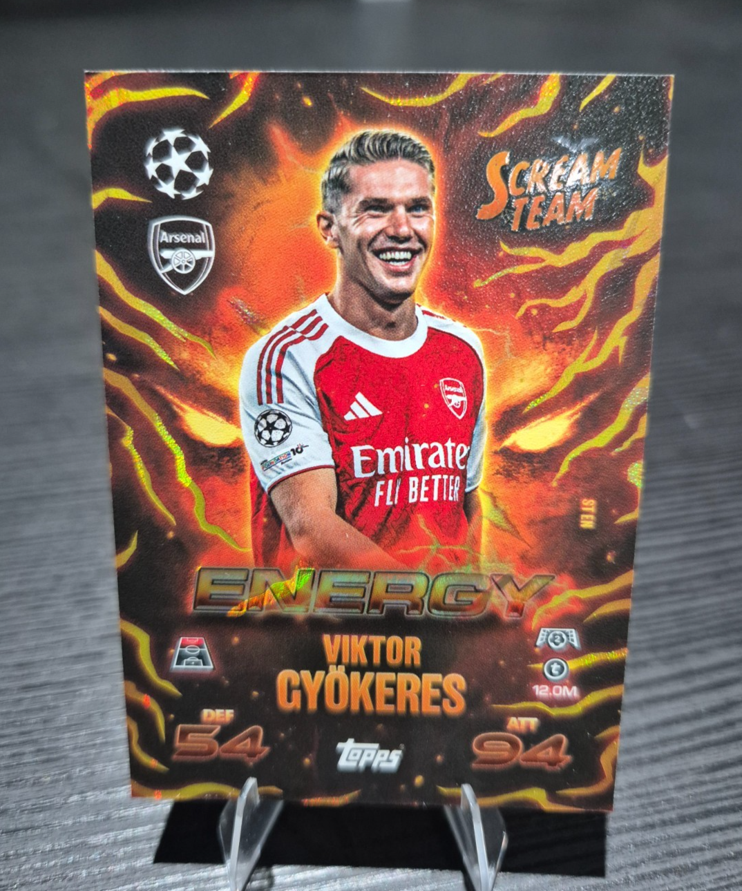 Topps Match Attax 2026 - ENERGY CARD Viktor Gyokeres - Scream Team ST ...