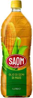 12x Saom Olio di Semi di Mais da 1lt Leggero 100% Italiano in Bottiglia ...