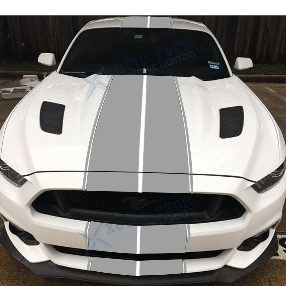 14.7 FT Race Hood Roof Pinstripe Die-Cut Stripe Decal For Ford GT500 ...
