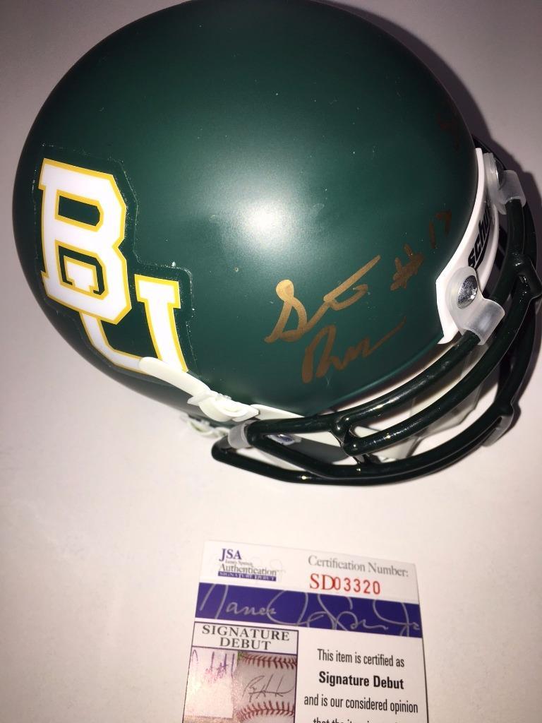 SETH RUSSELL BAYLOR BEARS STAR QB SIC 'EM HEISMAN JSA SIGNED MINI ...