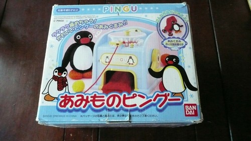 ULTRA RARE Vtg Pingu Bandai 1998 Plastic Knitting Machine Loom Toy | eBay