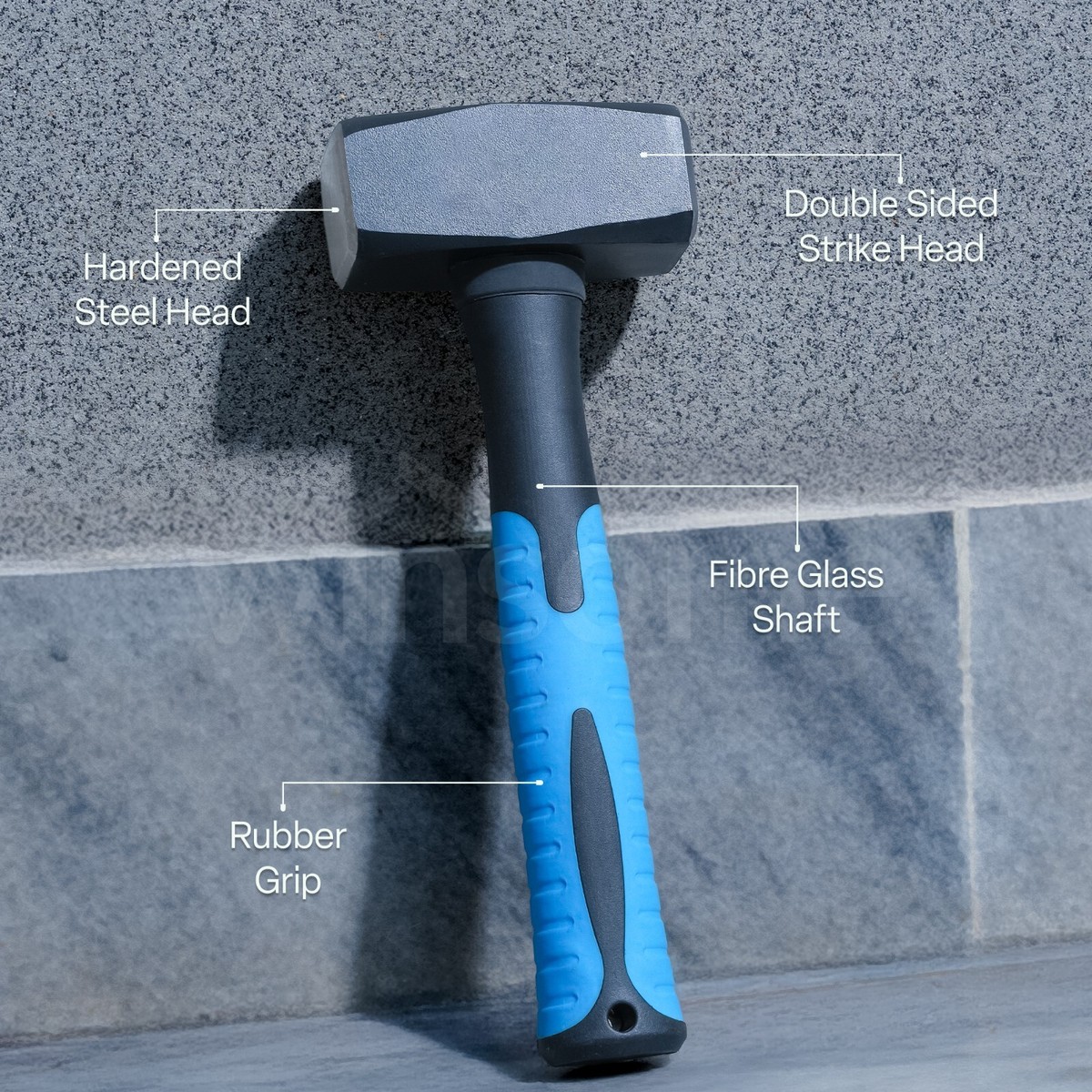 Hammered Handles Mash Hammer 4Lb Drop Forged Stoning Hammer - Short ...