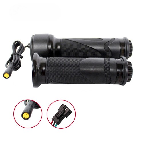 Electric Bike Throttle Grip 24V 48V Waterproof Connector E Bike Twist ...