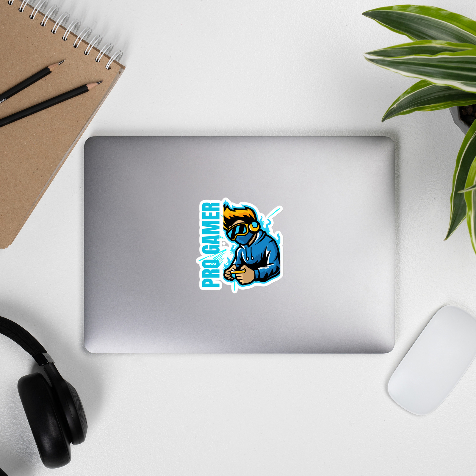 Pro Gamer Bubble-Free Stickers For Video Game Fan, Laptop Sticker ...