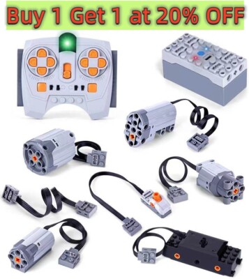 Power Functions All Parts Technic Motor Remote Receiver Battery Box Lot ...