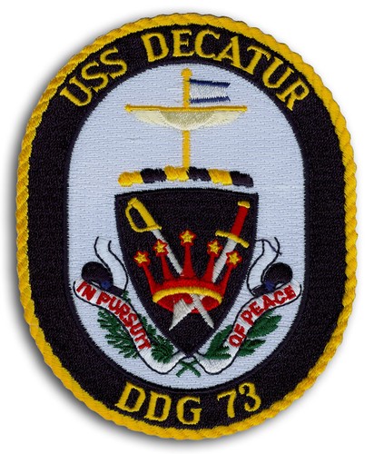 US Navy DDG-73 USS DECATUR Guided Missile Destroyer Ship Crest Patch | eBay