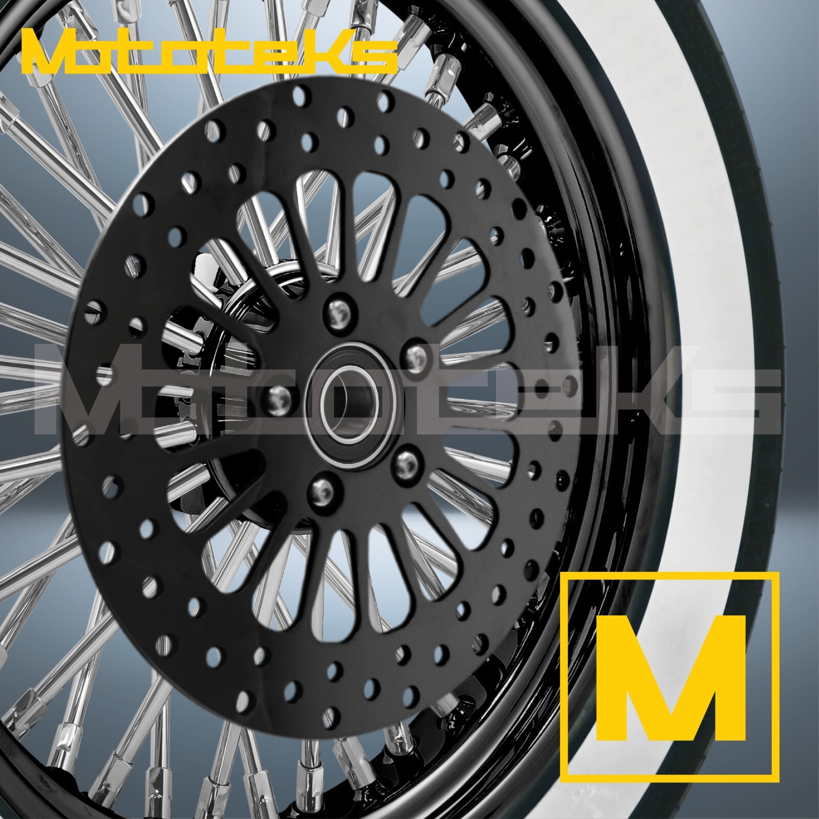 18" 18X3.5 FAT SPOKE WHEEL 40 STAINLESS SPOKES FOR HARLEY TOURING ...