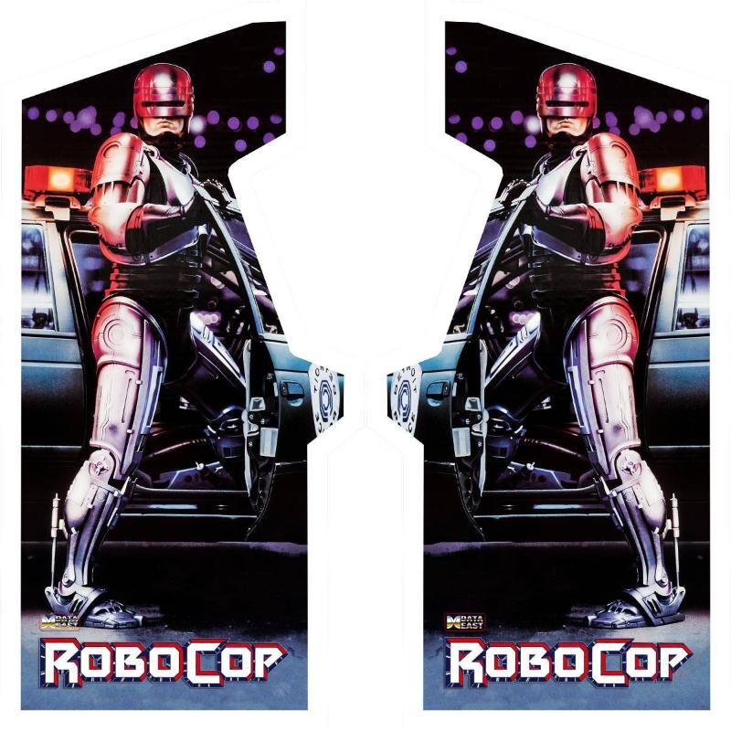 Robocop Arcade Side Art 2 Piece Set Laminated High Quality Full Size | eBay