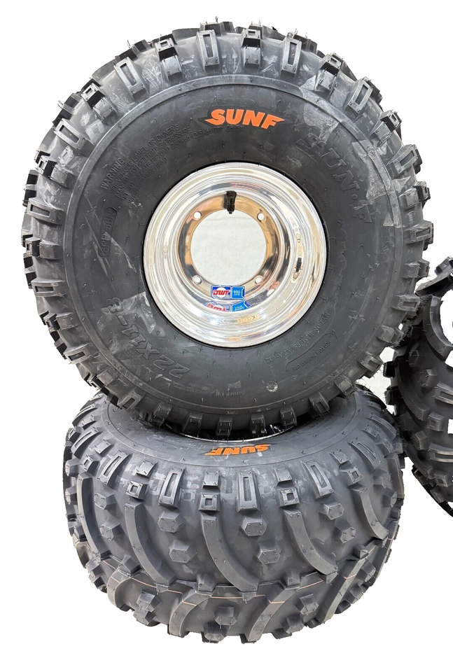 DWT Front Rear Rims Sunf A032 Tires 22x11-8 Honda ATC 110 185 125M 200S ...