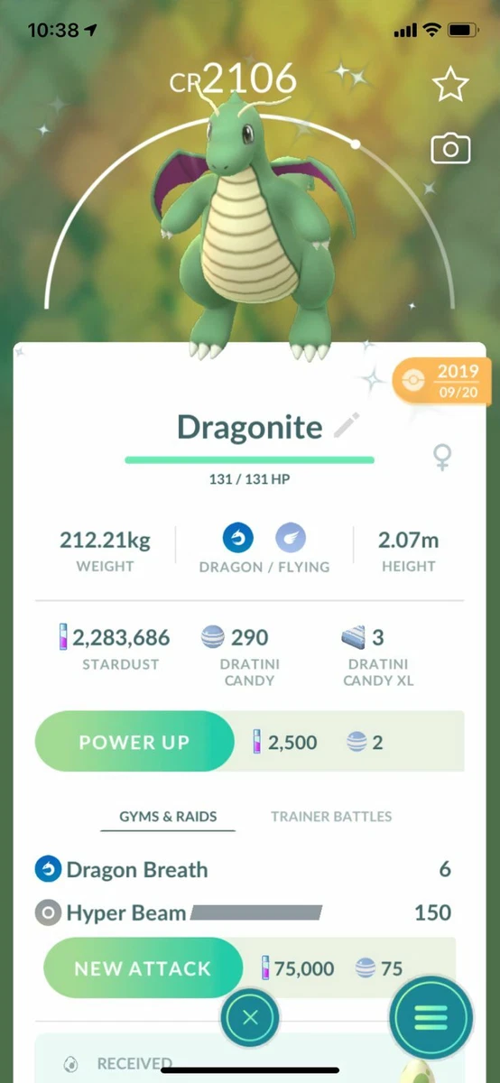 Pokemon Shiny Dragonite