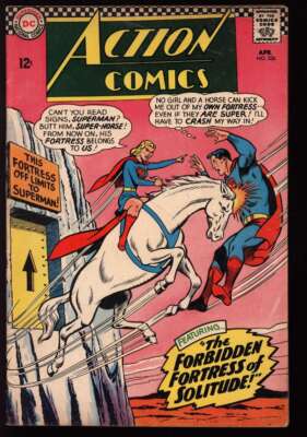 ACTION COMICS #336 3.0 // ORIGIN OF AK-VAR (FLAMEBIRD) DC COMICS 1966 ...