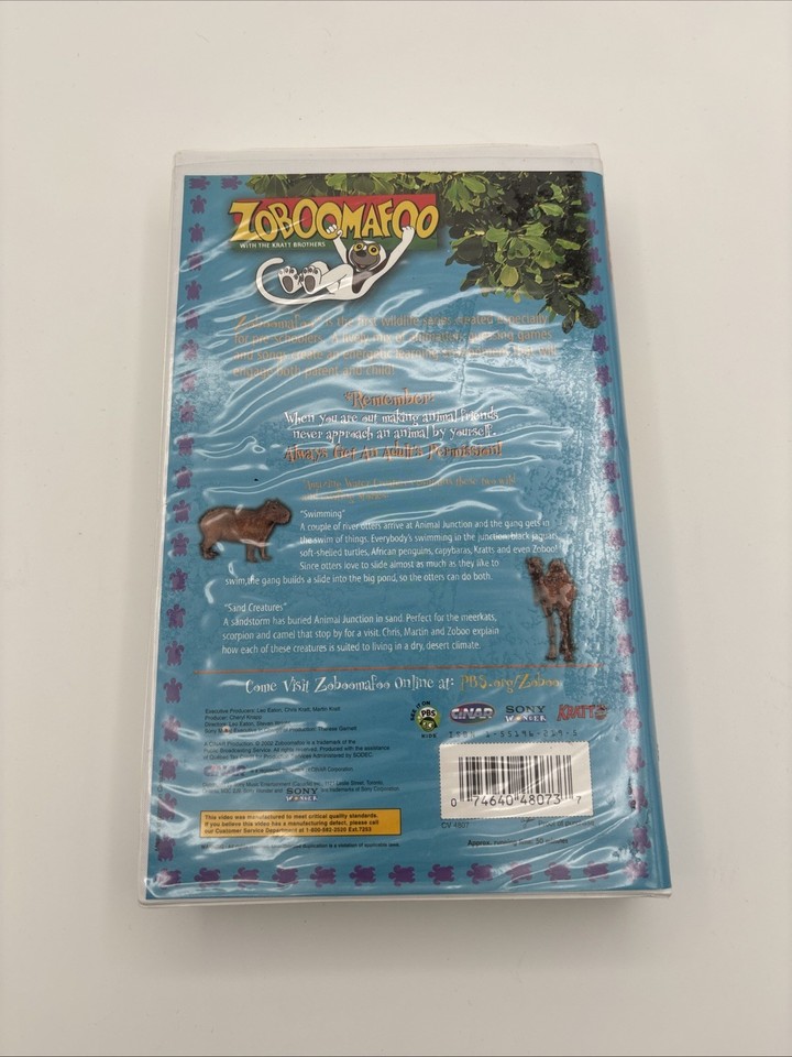 Zoboomafoo - Amazing Water Creatures (VHS, 2002, Clamshell) Tested PBS ...