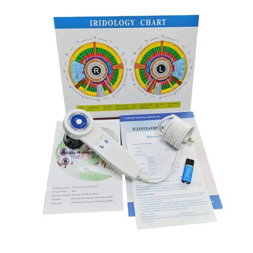 USB Digital 5mp Iridology Eye Iris Scanner Analyzer Health Test English ...