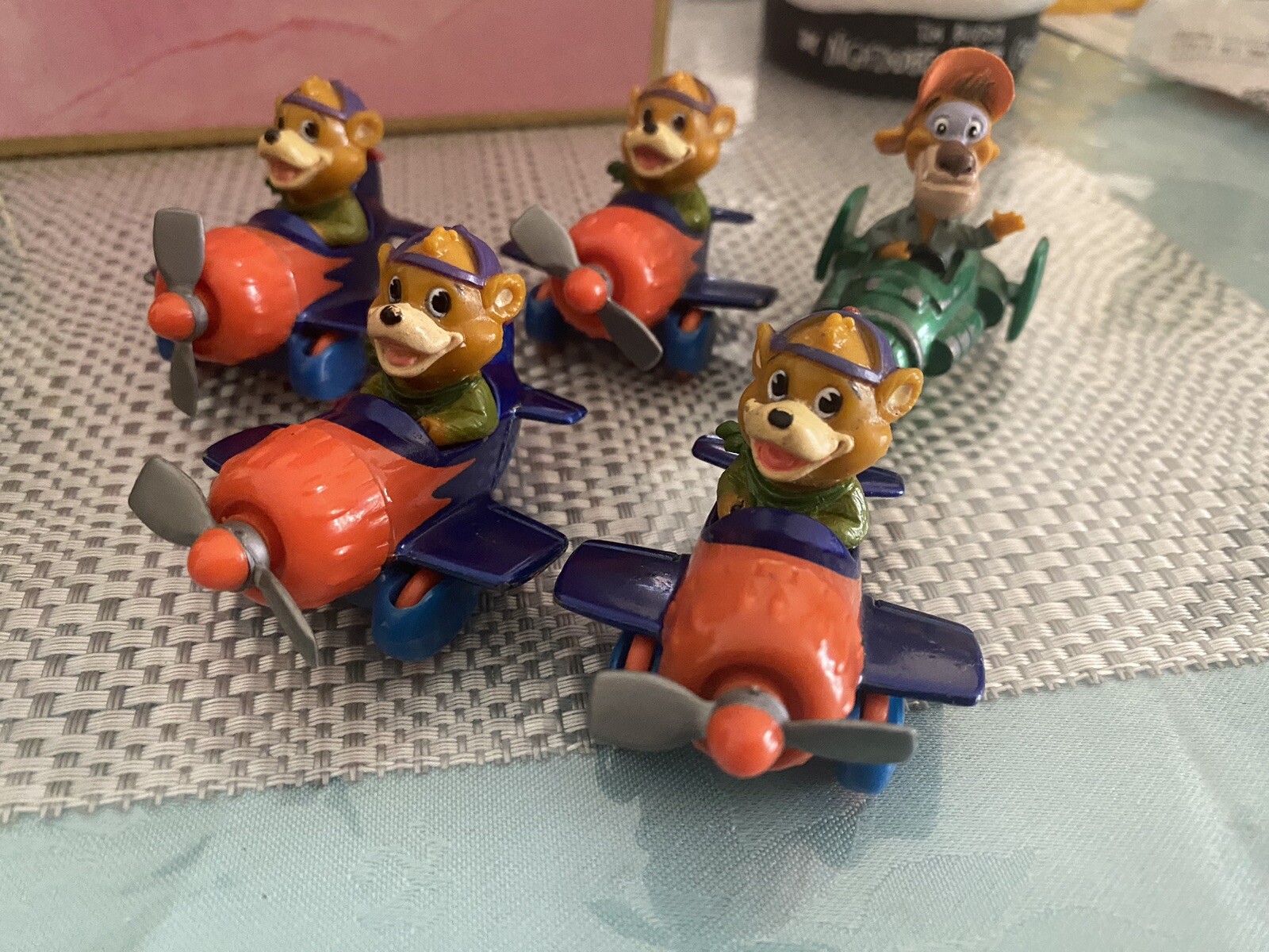 Lot of 5 Vintage DISNEY TAIL SPIN BEARS McDonald's Toys Metal Planes ...