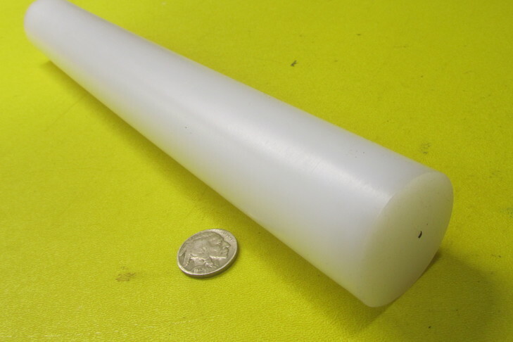 UHMW White Round Rod 1.50" (1 1/2") Diameter x 12" Long | eBay