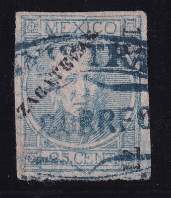 ucl06 Mexico 1868 Zacatecas thick imperforate 13-71 Sc#61 Mc#51 | eBay