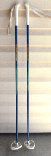 Vintage Rossignol 110cm 44" Ski Poles Made in Italy Blue Retro 110 cm ...