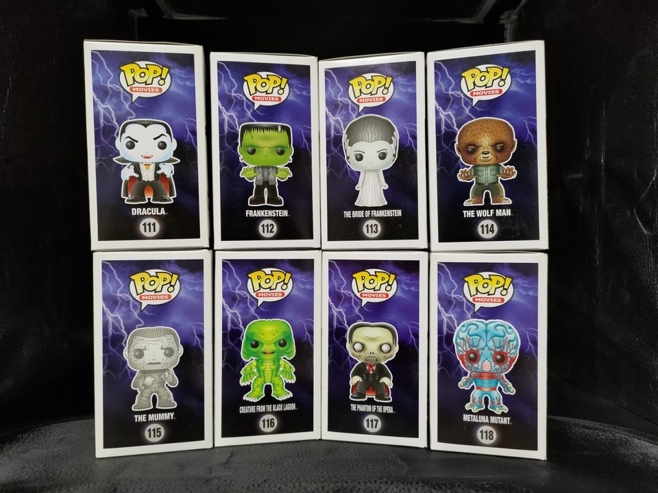 FUNKO POP! RARE Movies Bundle 8pc 111-118 "Universal Monsters" [VAULTED ...
